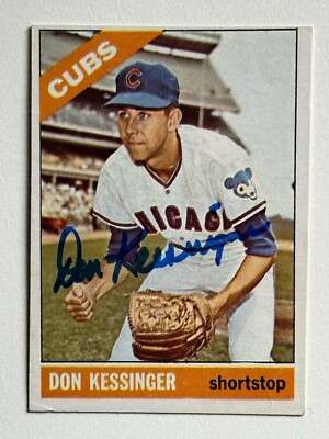 DON KESSINGER 1966 TOPPS #24 AUTOGRAPHED SIGNED Auto CHICAGO CUBS | eBay