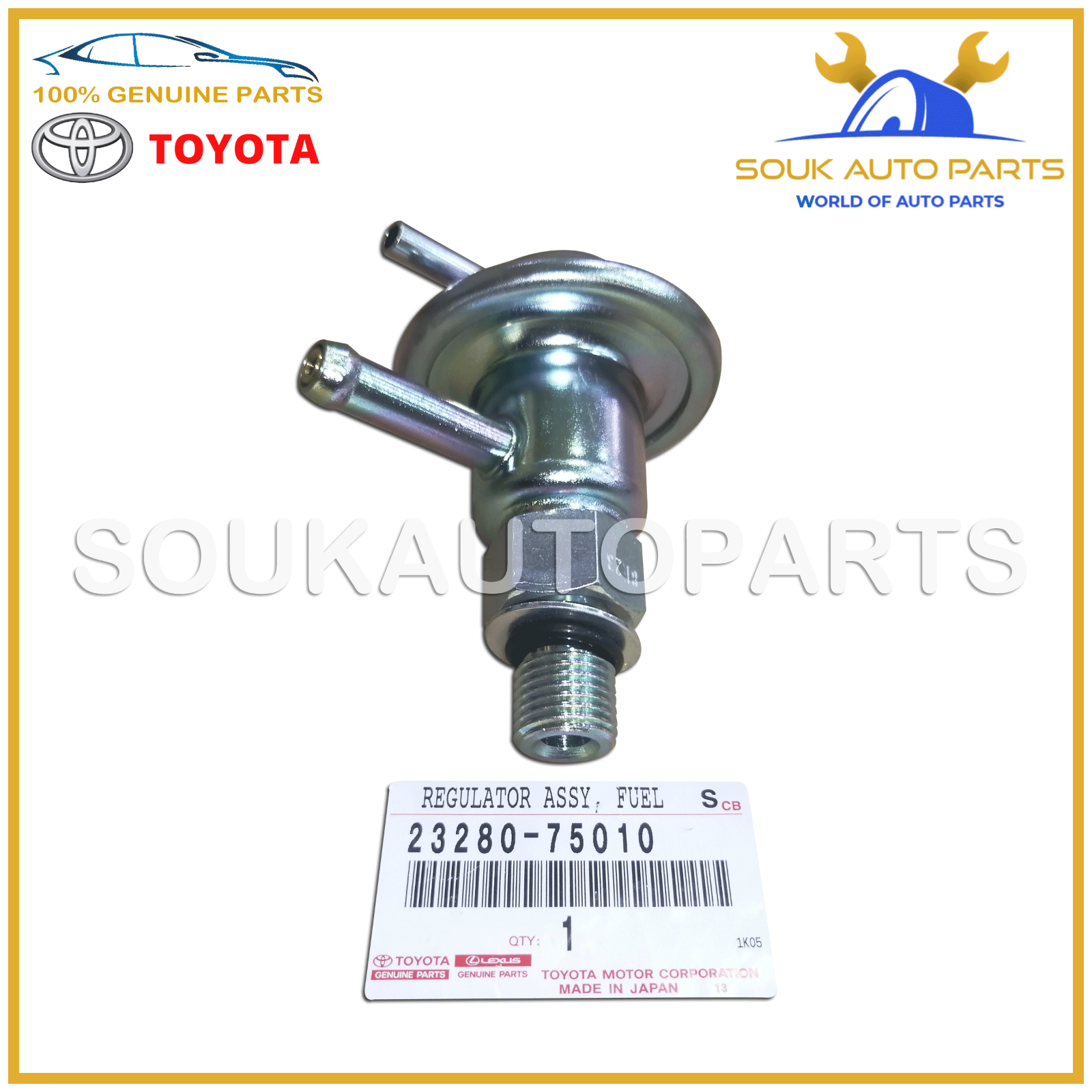 23280-75010 Genuine Toyota FUEL PRESSURE REGULATOR ASSY 2328075010 OEM ...