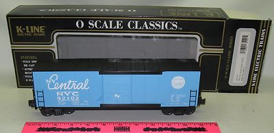 New K-Line K765-1751 New York Central O scale classic modern Boxcar ...