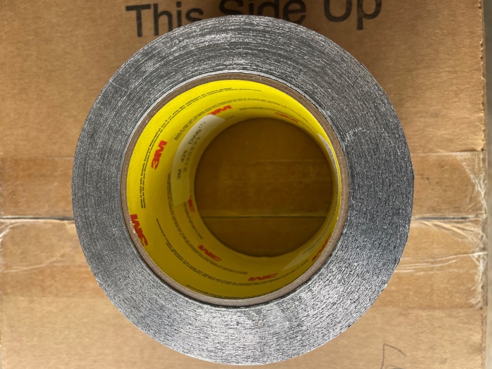 1 Roll - 3M 425 Aluminum Foil Tape 3" x 60 yards Silver 4.6 mil See ...