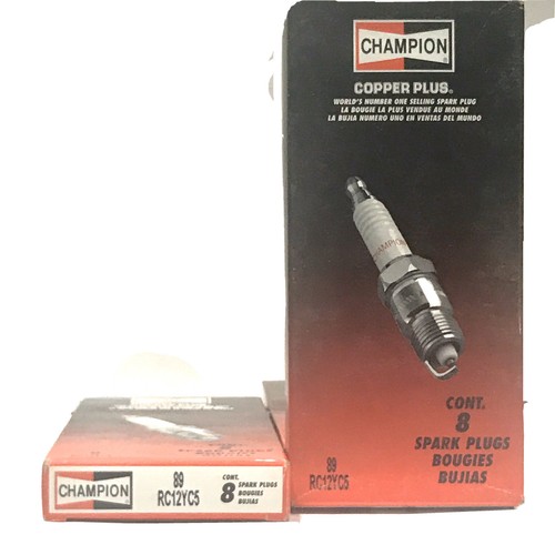 8 Pack CHAMPION Copper Plus Spark Plugs 89 RC12YC5 037551684014 ...