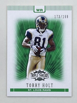 Torry Holt 2007 Topps Triple Threads Emerald /199 #56 Sports Rams ...