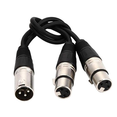 XLR Splitter Y Adapter 3 Pin XLR Dual 3 Pin XLR Adapter Cable | eBay