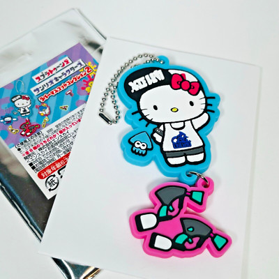 Splatoon x Sanrio Hello Kitty Rubber Charm Hello Kitty and Nintendo! | eBay