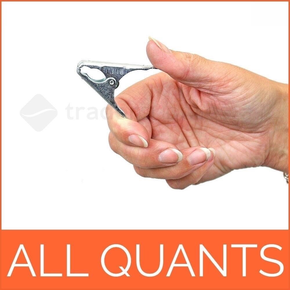 20mm Crocodile Clips Coil Spring Clamps Tarpaulins Camping Caravan ...