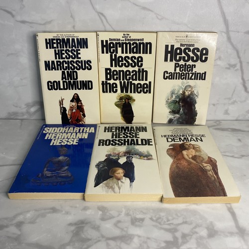 Hermann Hesse 6 Paperback Book Lot Classic Literature Siddhartha Demian ...