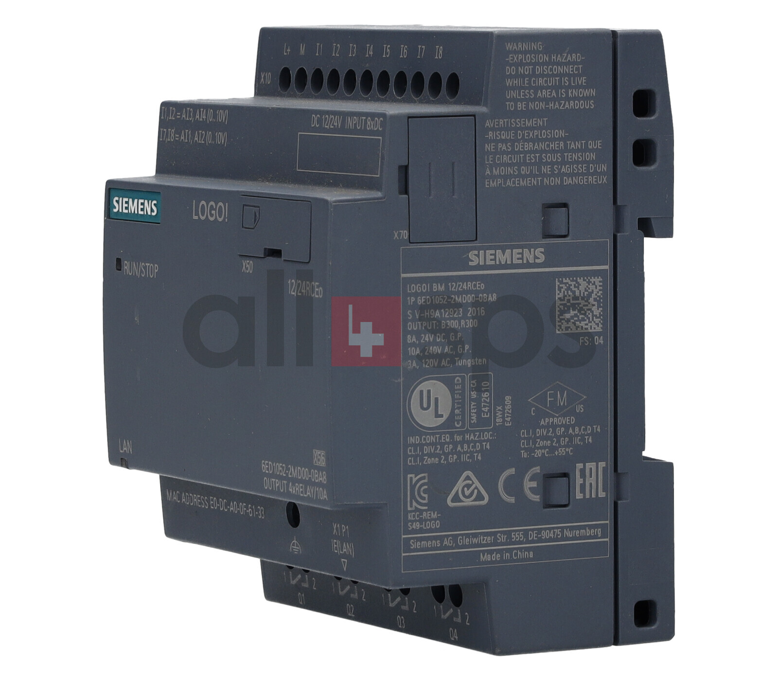 Siemens Logo 8 12/24 RCEO - 6ed1052-2md00-0ba8 for sale online | eBay