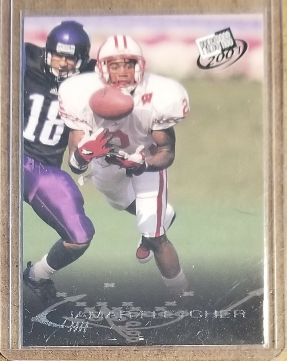 2001 Press Pass Silver #42 Jamar Fletcher Wisconsin Badgers Football ...