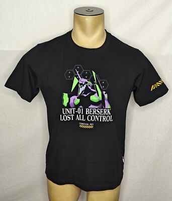 Uniqlo UT x Evangelion EVA Unit-01 Berserk black anime t-shirt Small | eBay