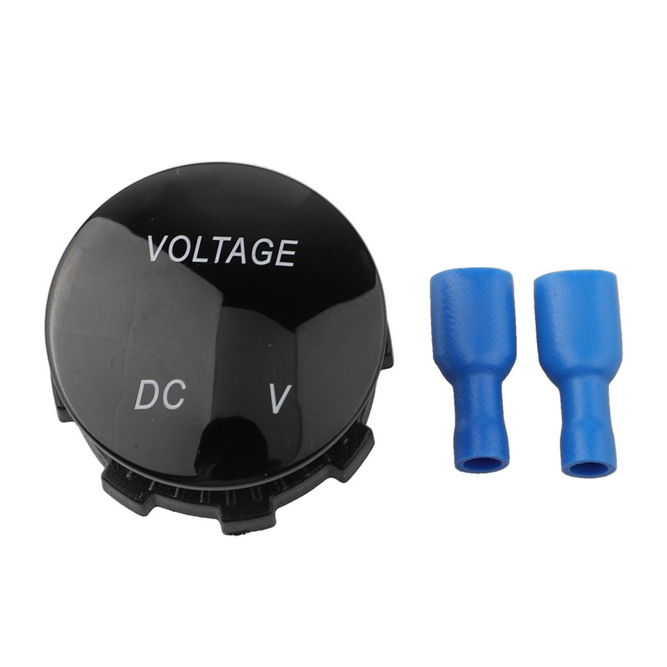 DC 12V 24V Waterproof Digital LED Voltmeter for Car Motorcycle RV Boat ...