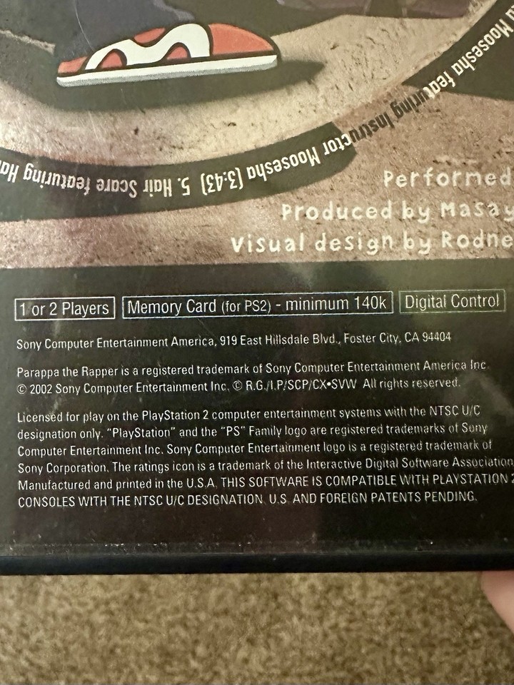 PaRappa the Rapper 2 - Sony Playstation 2 with Manual - Working ...