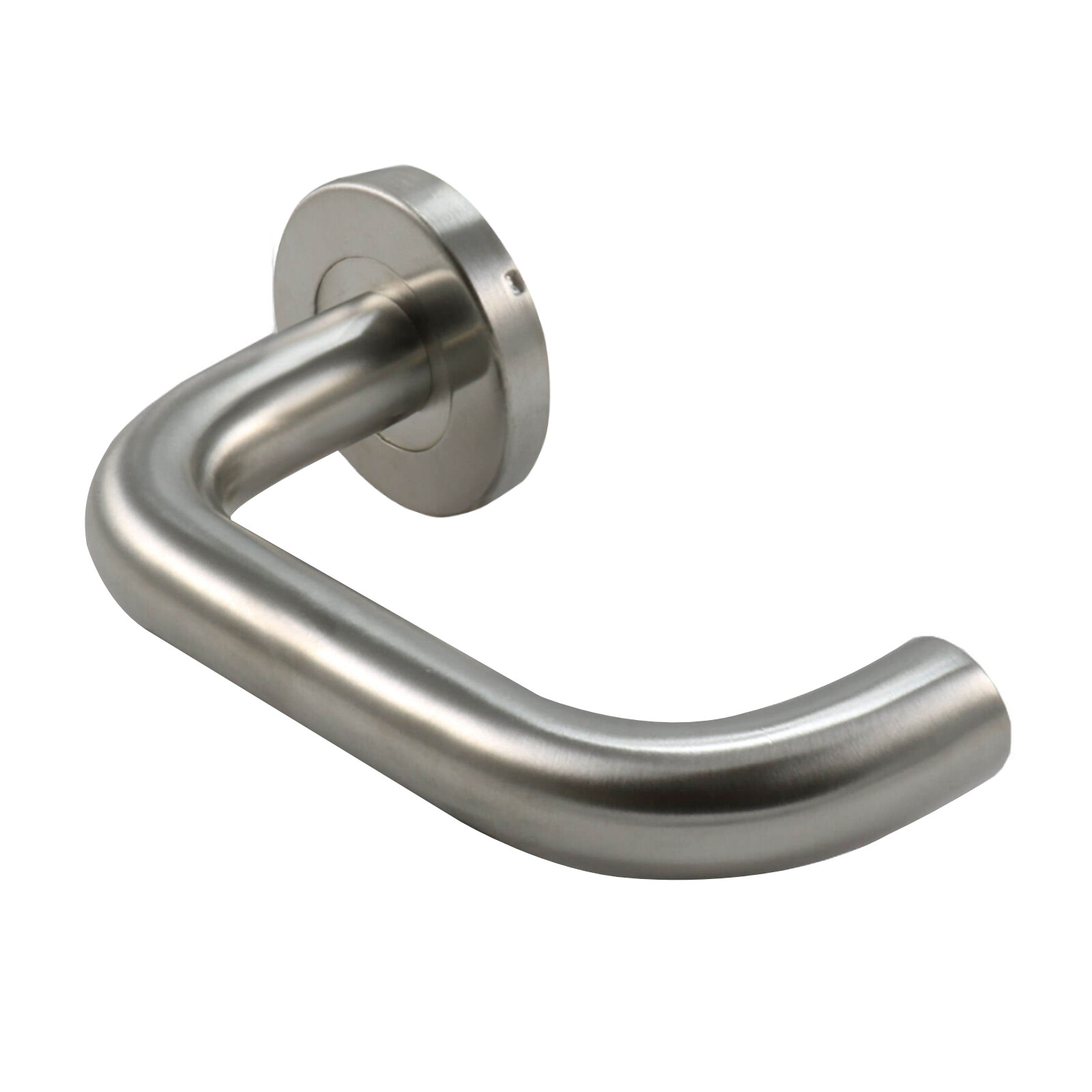 Satin Stainless Steel Door Handle on Lever Brushed Internal & External ...