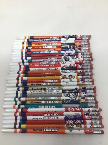COMPLETE SET 1990s MLB Baseball 30 Teams Sanford Pencils Expos Devil ...