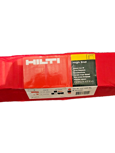 Hilti DD BL 1/2” PL Coring 2015351 High End Diamond Core Bit 12.7mm NEW ...
