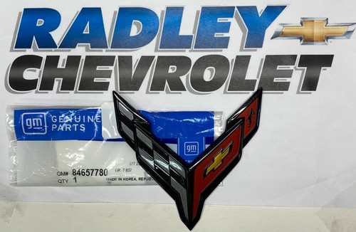 NEW GM OEM 20-21 CORVETTE FRONT BUMPER GRILLE BUMPER COMPONENTS- EMBLEM ...