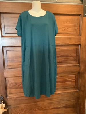 LN J Jill Green Mid length Shirt Dress L | eBay