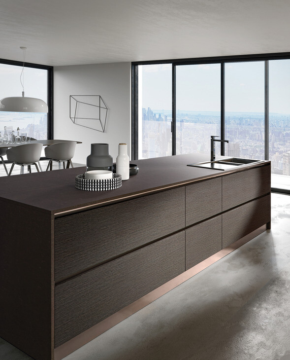 Aluminium Kitchen Unit Plinth Trim Kickboard 145 x 3000mm Brushed ...