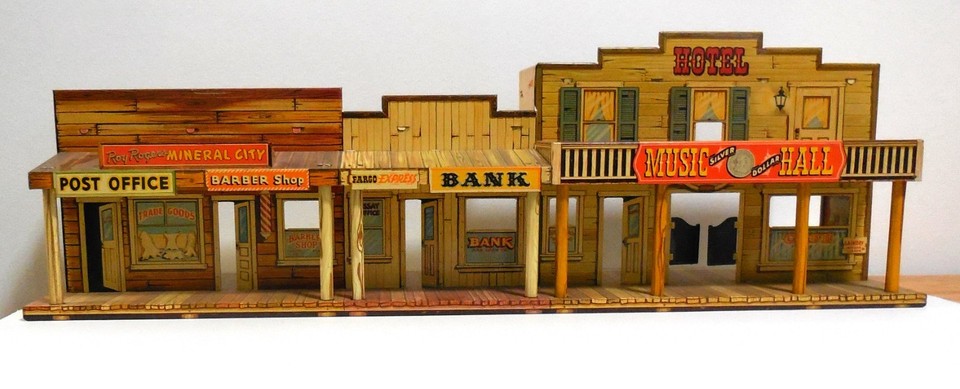 MARX ROY ROGERS WESTERN TOWN PLAYSET #4258 w/o BOX, 1952 | eBay