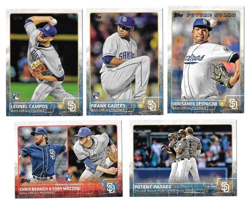 2015 Topps Update - SAN DIEGO PADRES Team Set | eBay