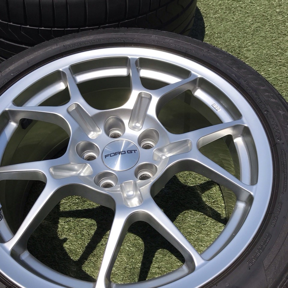 FORD GT RIMS TIRES OEM STOCK SET 4 OEM FACTORY BBS GENUINE GT40 18 19 ...