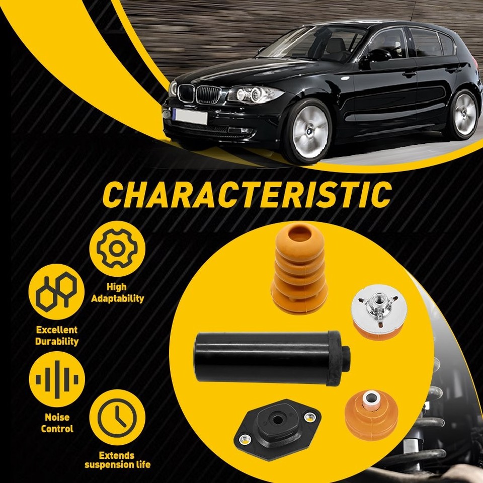 Rear Shock Mounts Bump Stops Dust Boots Set for BMW E92 E90 328i 335i ...