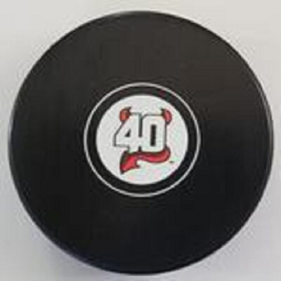 2022-2024 NEW JERSEY DEVILS Autograph small Logo 40th ANNIVERSARY NHL ...