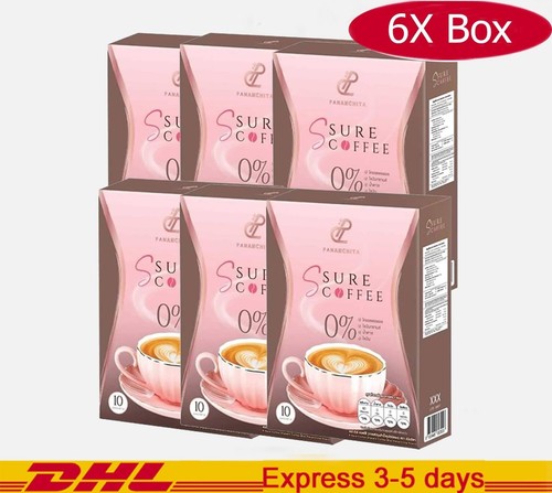 6X S Sure Coffee Instant Powder Mix Control Hunger Pananchita 0% Sugar ...