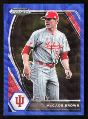 2021 Panini Prizm Draft Picks McCade Brown Blue Wave #PDP79 Indiana Hoosiers | eBay