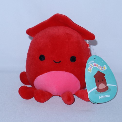 Squishmallows Altman the Red Squid 5" Plush - New, 2023 Kellytoy | eBay