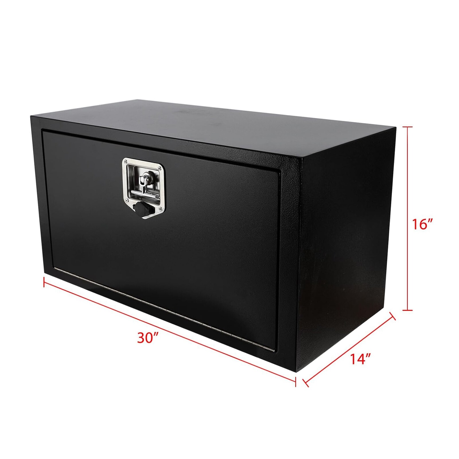 30"X16"X14" Steel Trailer Box Pick Up Truck Tool Box Storage w/Lock ...