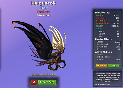 Raiquazok Species | Creatures of Sonaria | Roblox | eBay