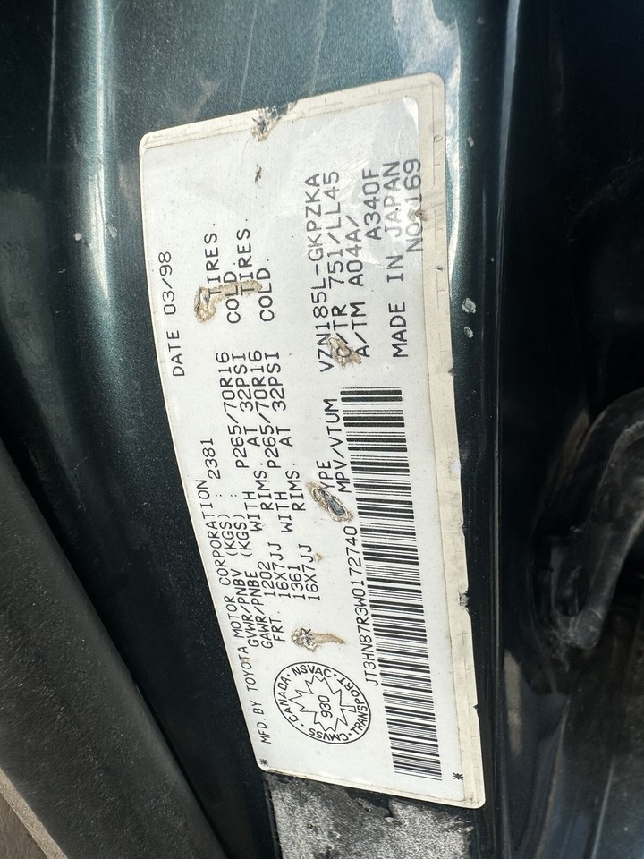 TOYOTA 4RUNNER TACOMA OEM REAR DIFFERENTIAL BACK DIFF 4WD E LOCKER 96 ...