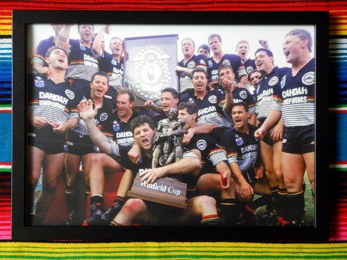Framed 1991 PENRITH PANTHERS NRL Premiers Poster - 62cm x 44.5cm x 3cm ...