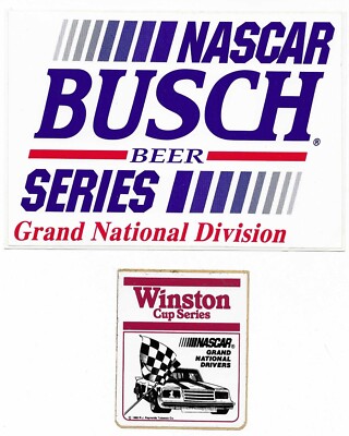 7 NASCAR NATIONAL SERIES STICKERS - SPRINT CUP, NNS, TRUCK, BUSCH ...