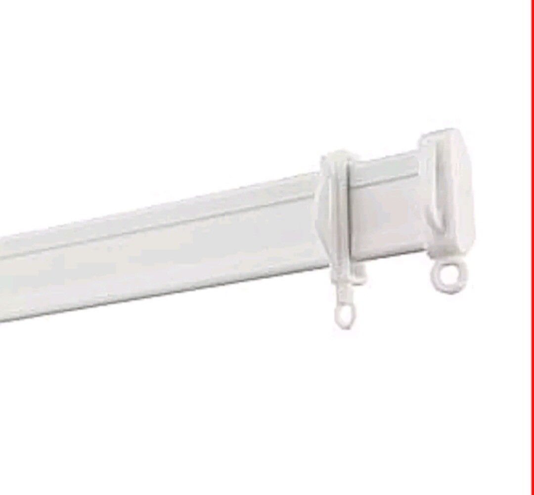 40x Solo Glide White Drape Curtain Hooks Glider Rail Track Runner Solo ...