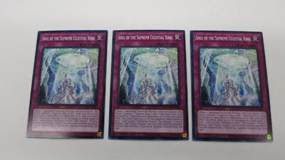 3x SOUL OF THE SUPREME CELESTIAL KING 1ST AGOV-EN069 COMMON YUGIOH PACK FRESH | eBay