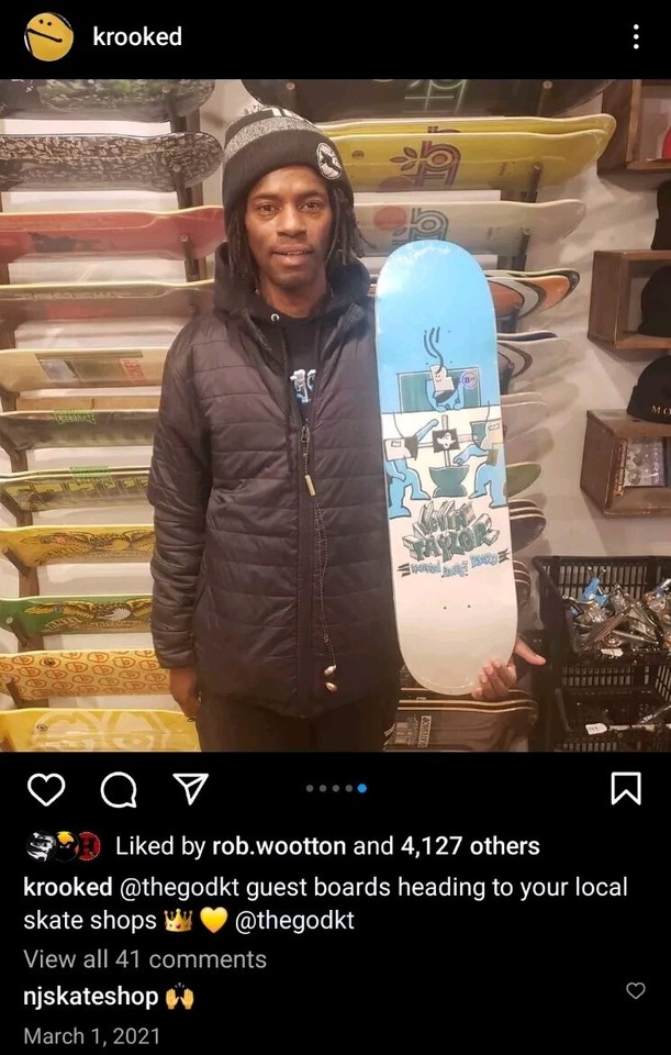 2021 Krooked Skateboards Kevin Taylor x Mark Gonz Gonzales Guest Deck ...