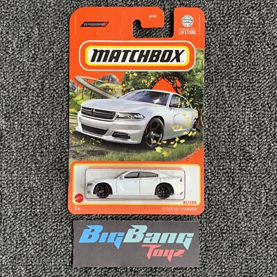 Matchbox 18 Dodge Charger White #81 Basic Mainline 2024 Case A (In ...