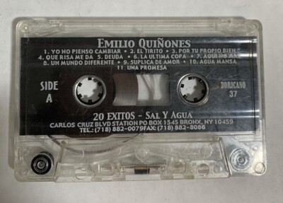 Emilio Quinones 20 Exitos Cassette Tape Sal Y Agua | eBay