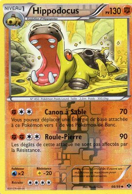 HIPPODOCUS 130PV REVERSE 66/99 CARTE POKEMON - NEUF | eBay