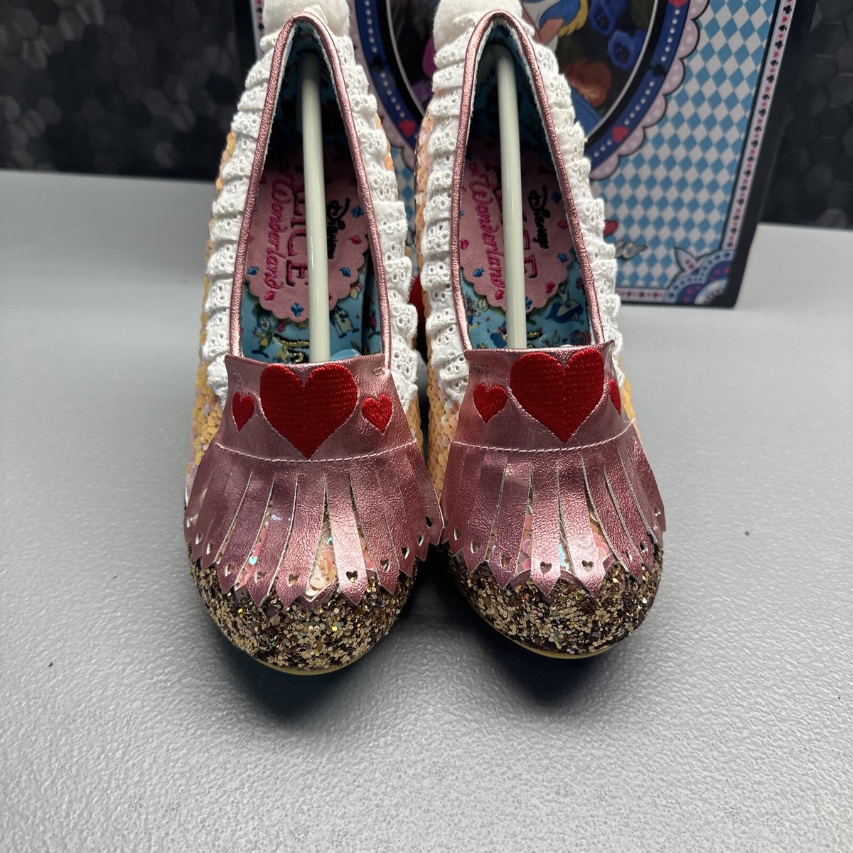 Alice In Wonderland Irregular Choice WHITE RABBIT SHOES NEW Alice In Wonderland Irregular Choice WHITE RABBIT SHOES NEW