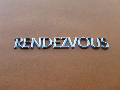 02 03 04 05 06 BUICK RENDEZVOUS REAR SILVER EMBLEM LOGO BADGE SIGN ...
