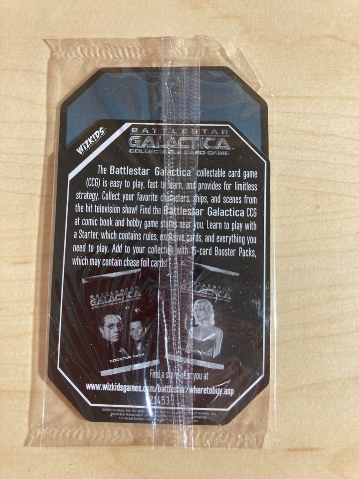 ^BATTLESTAR GALACTICA CCG PROMO CARD Dr. Baltar Gaius Civilian BSG 06/ ...