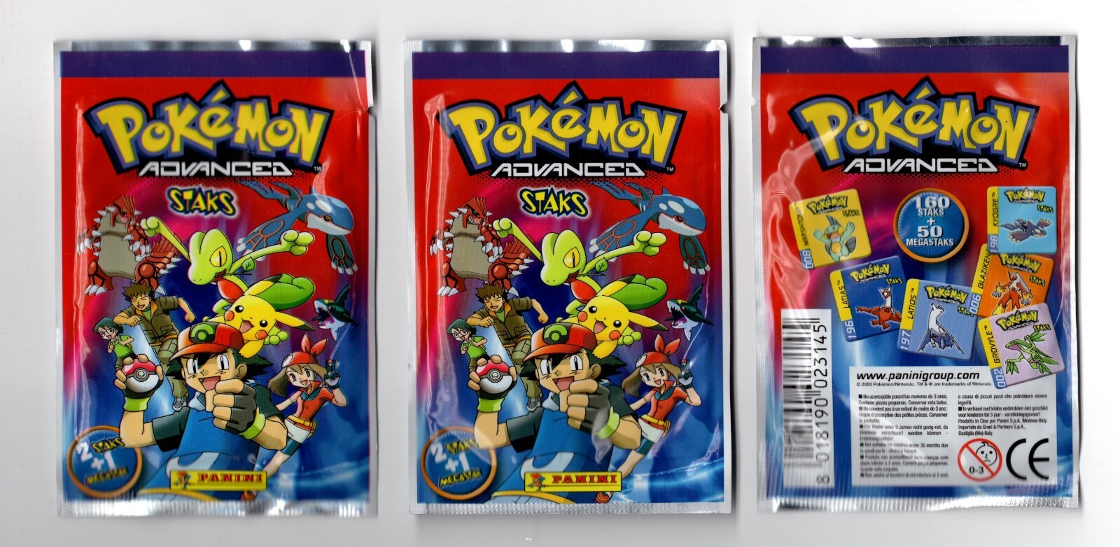 2003 Panini Pokemon Advanced Staks 3 sealed booster pack | eBay
