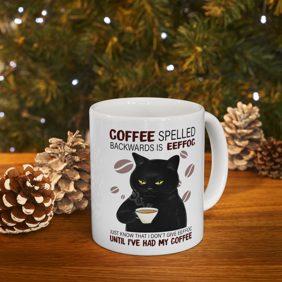 EEFFOC Is Coffee Spelled Backwards - Funny Coffee Cup Ceramic - 11oz or ...