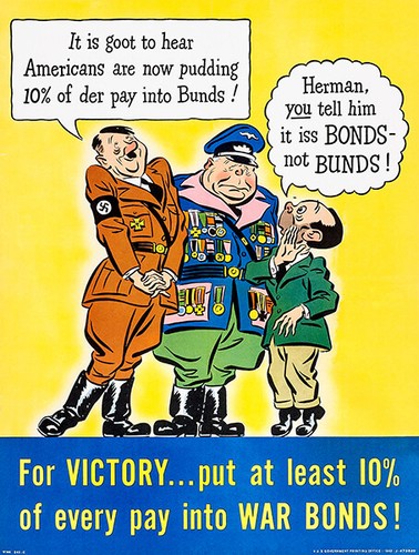 For Victory - Bonds Hitler Goering Goebbels 1945 World War II ...