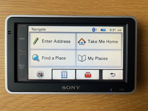 Sony NAV-U GPS bundle. Model NV-U83T with car charger, mounting bracket ...