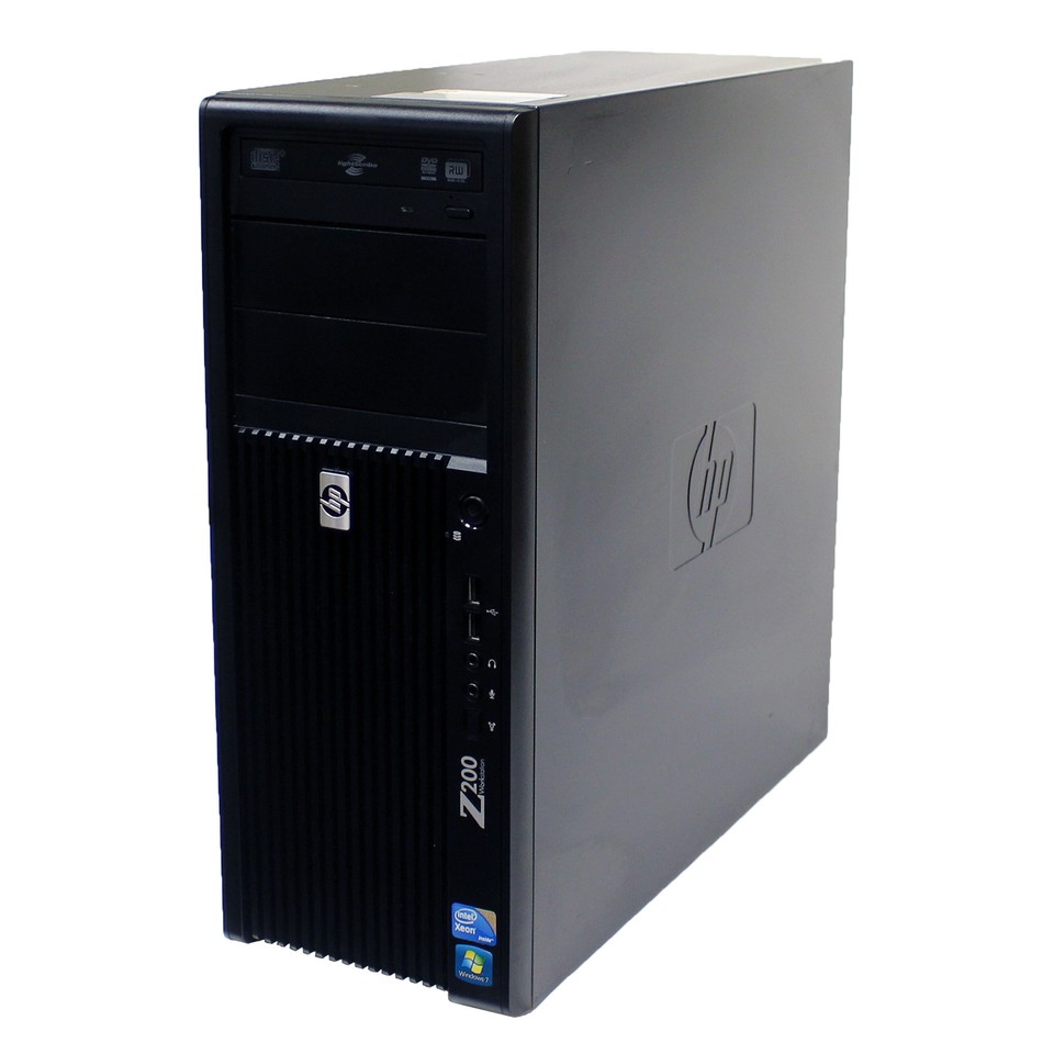 HP Z200 Tower Workstation Quad Xeon 2.93GHz 8GB 256GB SSD QUADRO 2000 ...