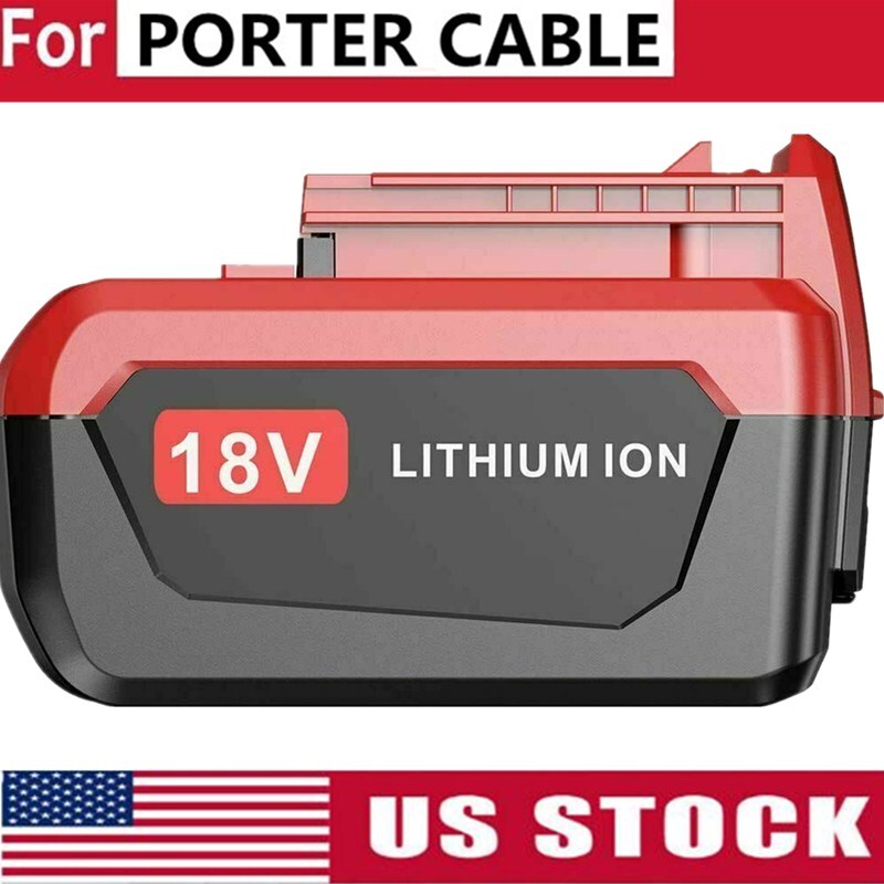 Pack 18 Volt 6.0Ah Lithium Battery for Porter Cable 18V PC18B PC18BLX ...