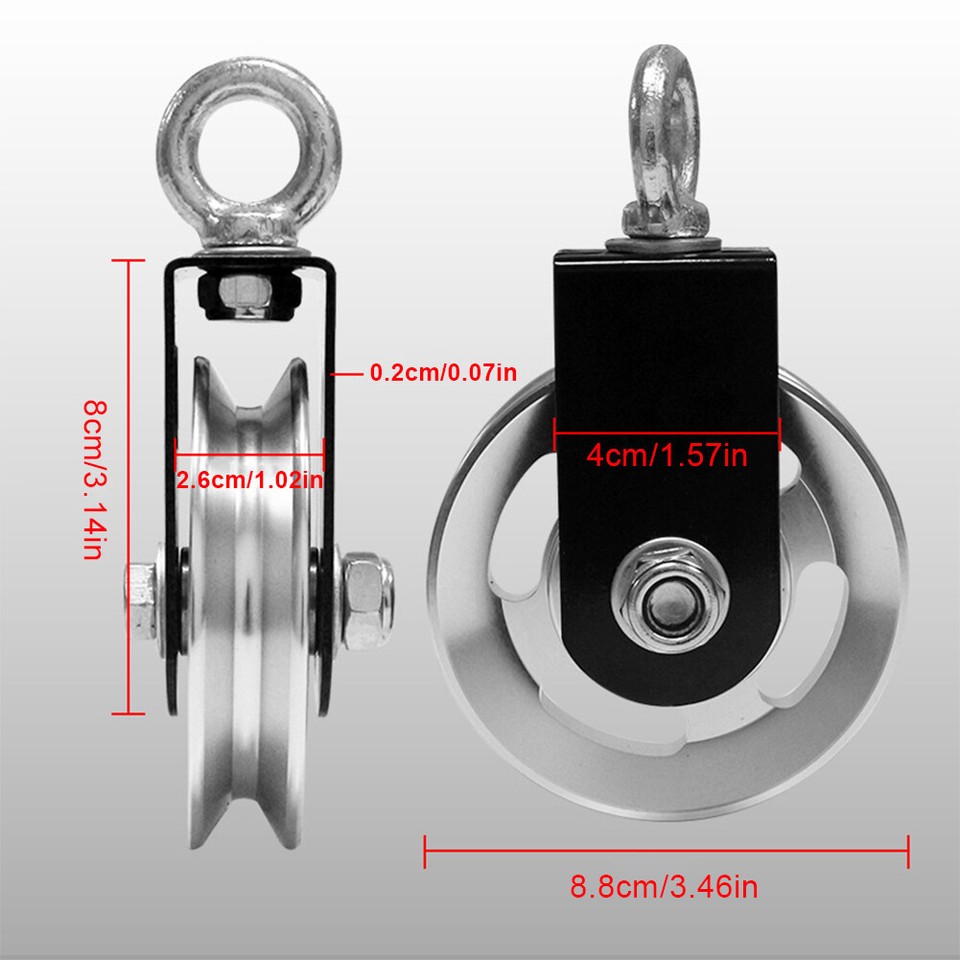 Fitness Cable Pulley Silent Pulley System Heavy Duty for DIY Home ...